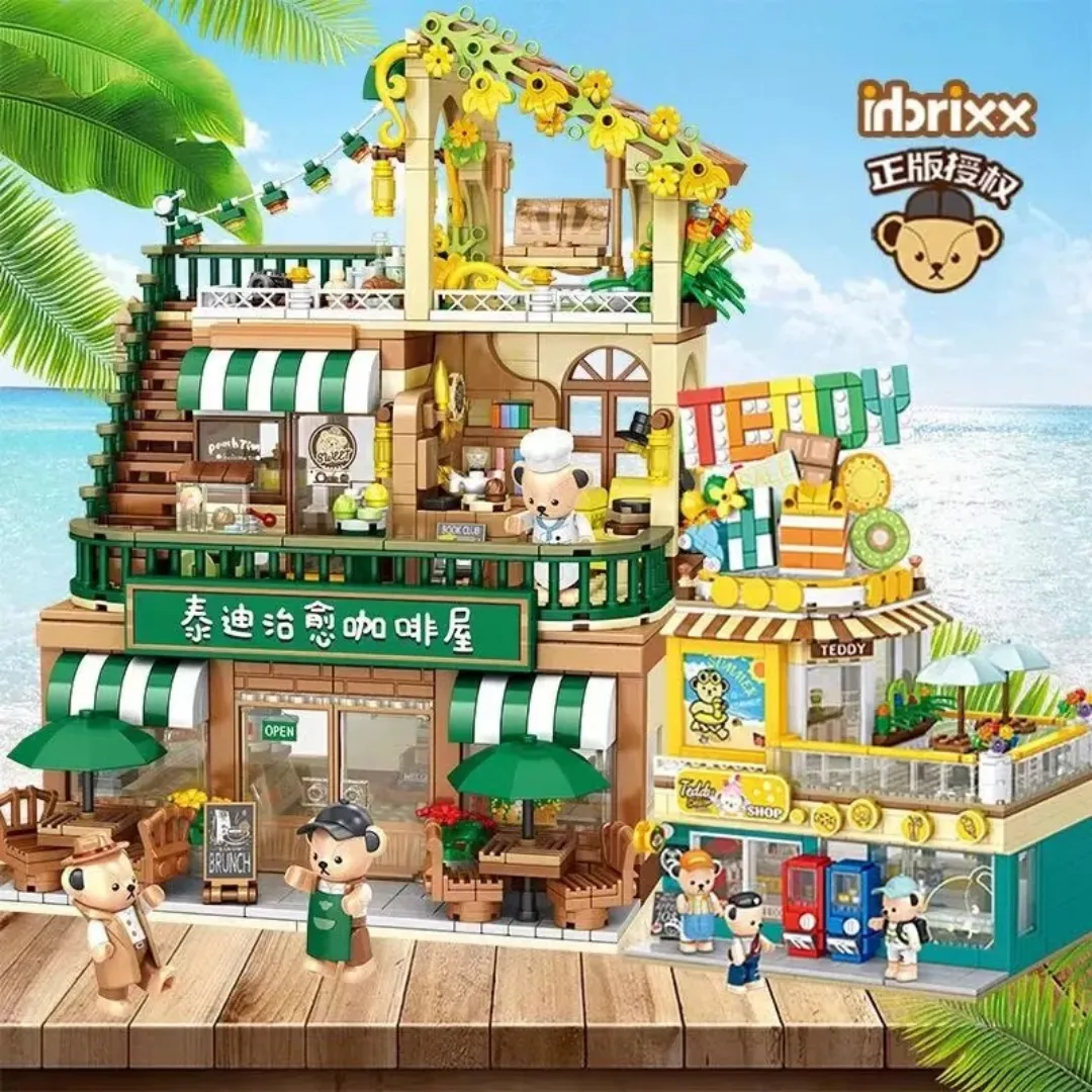 NON LEGO INBRIXX - Teddy Bear Cafe 881101 (1381pcs) - Saigon Brick