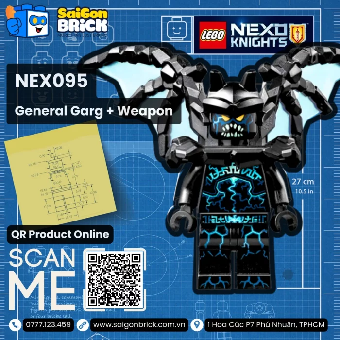 LEGO NEXO Knights Minifigure - General Garg - nex095 - LEGO CHÍNH HÃNG ...