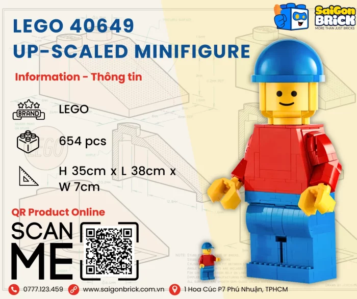 LEGO 40649 - Up-Scaled LEGO® Minifigure (650pcs) - Saigon Brick