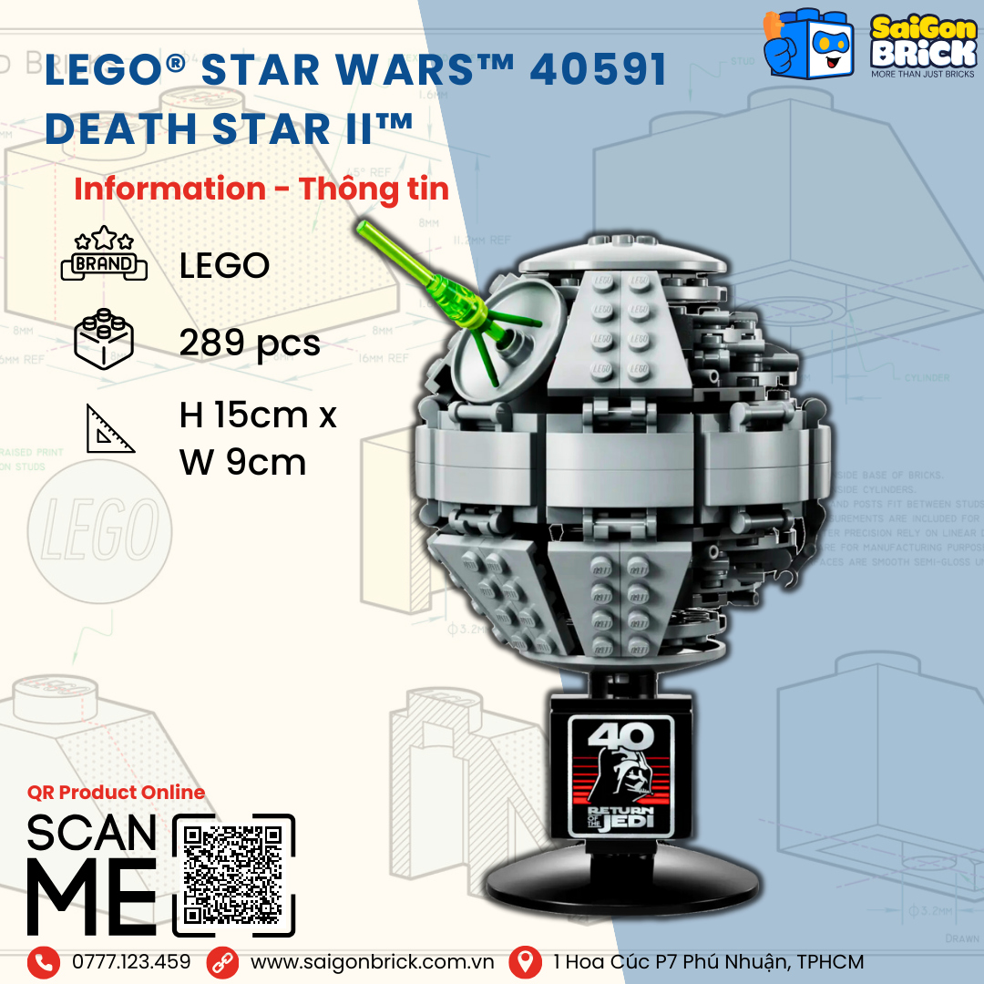 LEGO® Star Wars™ 40591 - Death Star II™ - Ngôi sao tử thần II - Chính ...
